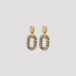 Roberto Cavalli Ohrringe - Zebra Pattern Clip-On Earrings - Gr. unisize - in Gold - f&uuml;r Damen