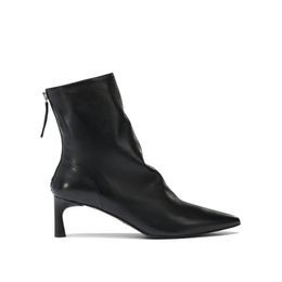 Halmanera Stiefel - Pointed Toe Ankle Boots With Slim Kitten Heel And - Gr. 35 (EU) - in Schwarz - f&uuml;r Damen