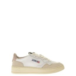 Autry Low-Top Sneaker - Medalist Low - Leather And Suede Sneakers - Gr. 36 (EU) - in Wei&szlig; - f&uuml;r Damen