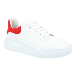 Alexander McQueen Low-Top Sneaker - Oversized Court Trainer - Gr. 41 (EU) - in Wei&szlig; - f&uuml;r Damen