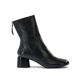 Halmanera Stiefel - Pointed Toe Black Calf Leather Ankle Boots With Cy - Gr. 41 (EU) - in Schwarz - f&uuml;r Damen