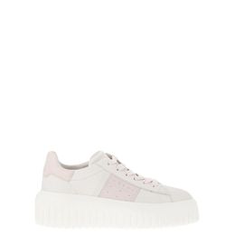 Hogan Low-Top Sneaker - H-Stripes Trainers With Side Band - Gr. 39 (EU) - in Wei&szlig; - f&uuml;r Damen