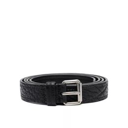 Prada G&uuml;rtel - Black Leather Belt - Gr. 85 - in Schwarz - f&uuml;r Damen