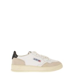 Autry Low-Top Sneaker - Medalist Low - Leather And Suede Sneakers - Gr. 41 (EU) - in Beige - f&uuml;r Damen