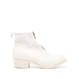 Guidi Stiefel - Bianco Ankle Boots In Luxurious Horse Leather - Gr. 35 (EU) - in Wei&szlig; - f&uuml;r Damen