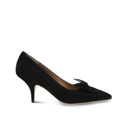 Salvatore Ferragamo Hohe Schuhe - High-Heeled Pumps With Pointed Toe And Slender Hee - Gr. 10_5 - in Schwarz - f&uuml;r Damen