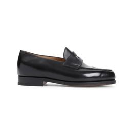 John Lobb Loafer - Black Leather Loafers - Gr. 10 - in Schwarz - f&uuml;r Damen
