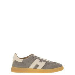 Hogan Low-Top Sneaker - Suede Cool Sneakers With Nappa Leather Accents - Gr. 9_5 - in Grau - f&uuml;r Damen