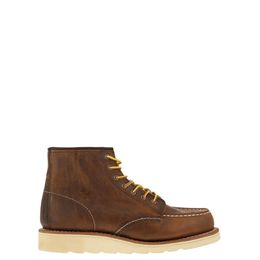 REDWING Stiefel - Classic Moc - Leather Lace-Up Boot - Gr. 7_5 - in Braun - f&uuml;r Damen