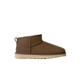 UGG Australia UGG Stiefel - Suede Leather Ankle Boots With Plush Lining - Gr. 40 (EU) - in Grau - f&uuml;r Damen