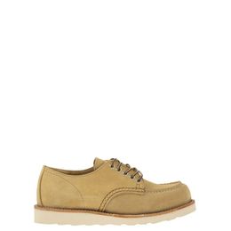 REDWING Stiefel - Shop Moc Hawthorne Abilene - Suede Derby - Gr. 10 - in Beige - f&uuml;r Damen