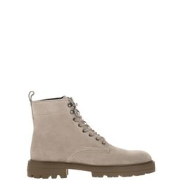 Hogan Stiefel - H673 Suede Boots - Gr. 7 - in Beige - f&uuml;r Damen