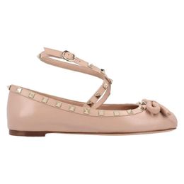 Valentino Rockstud Nappa Ballerinas Pink - Gr. 37 (EU) - in Rosa