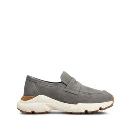 Tod's Tod's Low-Top Sneaker - Slip-On Grey Calf Suede Sneakers - Gr. 40 (EU) - in Grau - f&uuml;r Damen