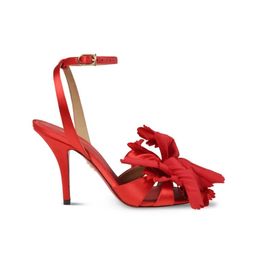 Salvatore Ferragamo Hohe Schuhe - High Heel Shoes Footwear - Gr. 6_5 - in Rot - f&uuml;r Damen