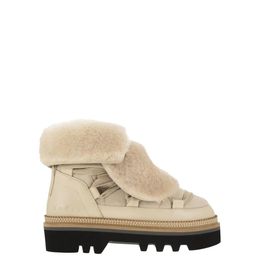 Hogan Stiefel - H675 - After-Ski Boots - Gr. 38,5 (EU) - in Beige - f&uuml;r Damen