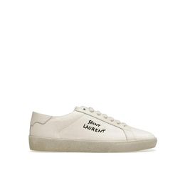 SAINT LAURENT Low-Top Sneaker - Court Classic Sneakers - Gr. 35 (EU) - in Wei&szlig; - f&uuml;r Damen