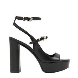 Givenchy Sandalen - High Block Heel Leather Sandals - Gr. 40 (EU) - in Schwarz - f&uuml;r Damen