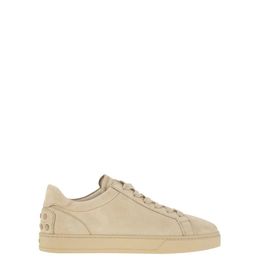 Tod's Tod's Low-Top Sneaker - Suede Leather Trainers - Gr. 38 (EU) - in Beige - f&uuml;r Damen