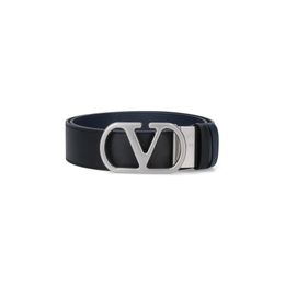 Valentino Garavani G&uuml;rtel - 'Vlogo Signature' Reversible Belt &ndash; Black - Gr. 90 - in Schwarz - f&uuml;r Damen