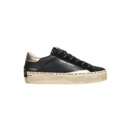 Crime London Low-Top Sneaker - Distressed' Sneakers - Gr. 36 (EU) - in Schwarz - f&uuml;r Damen