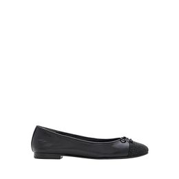 Tory Burch Cap-Toe Pave Ballet - Gr. 7_5 - in Schwarz