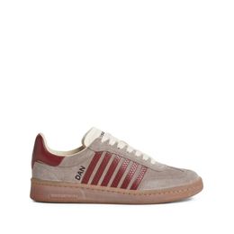 Dsquared2 Low-Top Sneaker - Low-Top Sneakers In Gray Suede - Gr. 41 (EU) - in Braun - f&uuml;r Damen