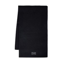 Dolce & Gabbana Dolce&Gabbana T&uuml;cher & Schals - Ribbed Black Wool-Cashmere Blend Scarf - Gr. unisize - in Schwarz - f&uuml;r Damen