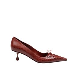 Jimmy Choo Hohe Schuhe - Scarlett 50 Pumps In Leather - Gr. 37 (EU) - in Rot - f&uuml;r Damen