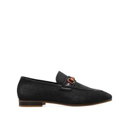 Gucci Loafer - Denim Loafers - Gr. 40 (EU) - in Schwarz - f&uuml;r Damen