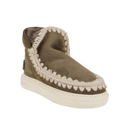 mou Stiefel - Eskimo Sneakers With Plush Sheepskin Lining - Gr. 41 (EU) - in Grau - f&uuml;r Damen