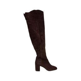 billi bi Stiefel - Suede High-Height Ankle Boots With Mid-Block Heel - Gr. 39 (EU) - in Schwarz - f&uuml;r Damen