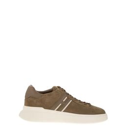 Hogan Low-Top Sneaker - H580 - Suede Trainers - Gr. 7 - in Braun - f&uuml;r Damen