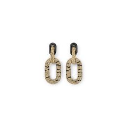 Roberto Cavalli Ohrringe - Crystal-Embellished Oval Link Earrings - Gr. unisize - in Mehrfarbig - f&uuml;r Damen