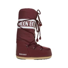 Moon Boot Moonboot Stiefel - High-Insulated Burgundy Nylon Boots - Gr. 39 (EU) - in Schwarz - f&uuml;r Damen