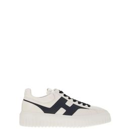 Hogan Low-Top Sneaker - H-Stripes - Leather Trainers With Side H - Gr. 7 - in Wei&szlig; - f&uuml;r Damen