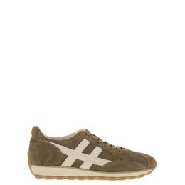 Hogan Low-Top Sneaker - 86Er Suede Sneakers - Gr. 7_5 - in Beige - f&uuml;r Damen