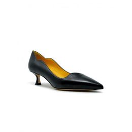 Mara Bini Hohe Schuhe - W231003 Naomi Black Leather Pumps - Gr. 37 (EU) - in Schwarz - f&uuml;r Damen