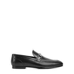Gucci Loafer - Jordaan Mocassin In Smooth Black Calf Leather - Gr. 8_5 - in Schwarz - f&uuml;r Damen