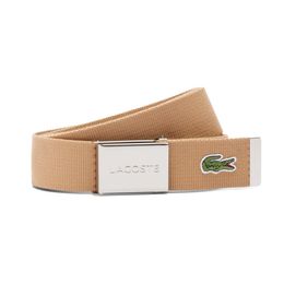 Lacoste G&uuml;rtel - Lacoste Lacoste Herren G&uuml;rtel aus Stoff - sch&ouml;nes - Gr. 110 CM - in Braun - f&uuml;r Damen
