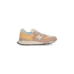 New Balance Low-Top Sneaker - Suede And Mesh Sneakers With Signature Logo Detail - Gr. 10 - in Bunt - f&uuml;r Damen