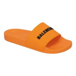 Balenciaga Sandalen - Logo Pool Slide Orange - Gr. 42 (EU) - in Orange - f&uuml;r Damen
