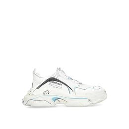 Balenciaga Low-Top Sneaker - Triple S Sneakers - Gr. 44 (EU) - in Wei&szlig; - f&uuml;r Damen