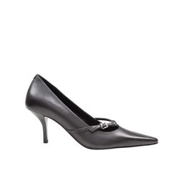 Michael Kors Hohe Schuhe - Selina Black Leather Pumps - Gr. 9_5 - in Schwarz - f&uuml;r Damen