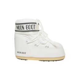 Moon Boot Moonboot Stiefel - White Low Nylon Ankle Boots With Padded Shaft - Gr. 39 (EU) - in Wei&szlig; - f&uuml;r Damen