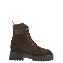 Hogan Stiefel - H700 - Suede Combat Boots - Gr. 38 (EU) - in Schwarz - f&uuml;r Damen