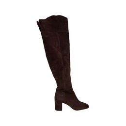 billi bi Stiefel - Suede High-Height Ankle Boots With Mid-Block Heel - Gr. 38 (EU) - in Schwarz - f&uuml;r Damen