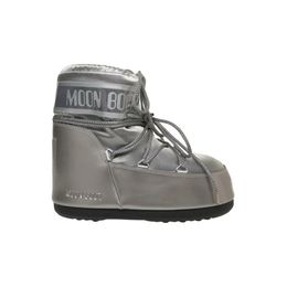 Moon Boot Moonboot Stiefel - Metallic Finish Ankle Boots With Lace-Up Closure - Gr. 39 (EU) - in Grau - f&uuml;r Damen