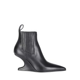 Rick Owens Stiefel - Architectural Ankle Boots With Sharp Silhouette - Gr. 41 (EU) - in Schwarz - f&uuml;r Damen