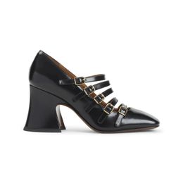 Chlo&eacute; Chlo&eacute; Hohe Schuhe - Black Leather Janis Pumps - Gr. 38,5 (EU) - in Schwarz - f&uuml;r Damen